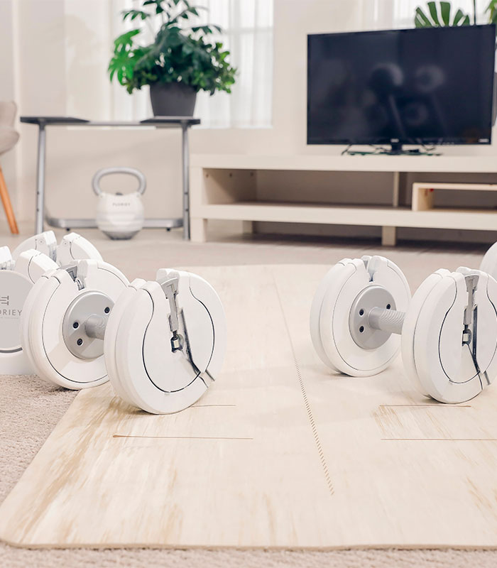 50lb Elegant Home Gym Set – Style, Power for Compact Spaces